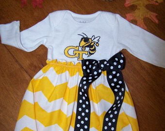 Popular items for georgia tech baby on Etsy