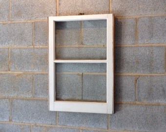 Vintage 2 Pane Window Frame - White, 20 x 27, Rustic, Wedding ...