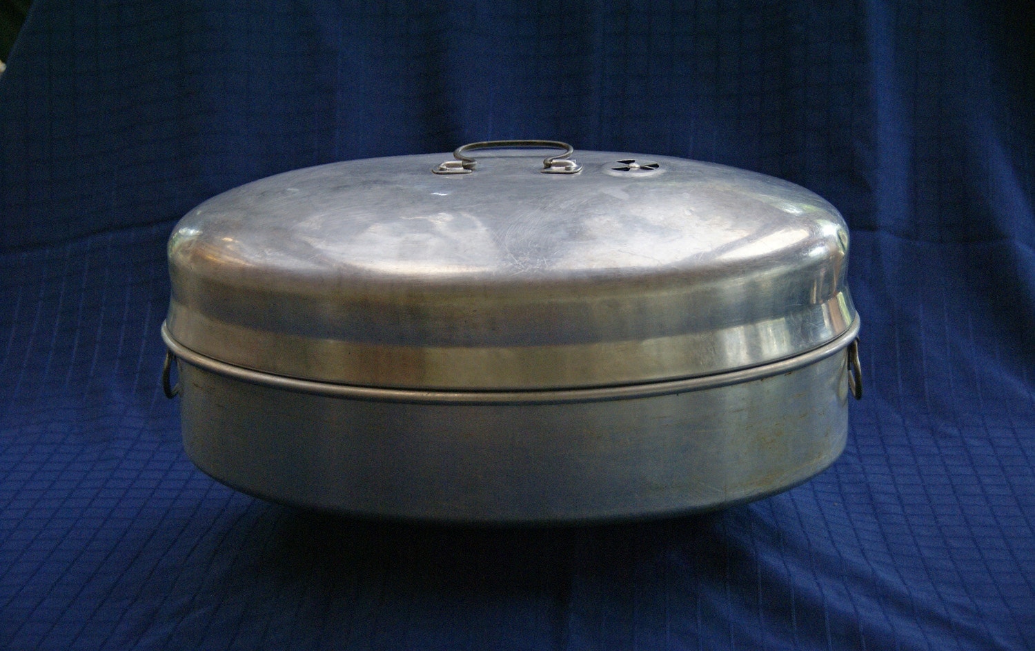 Large Oval Buckeye Aluminex Aluminum Roaster Lid & Lifter