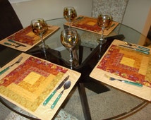 Unique log cabin placemat related items | Etsy