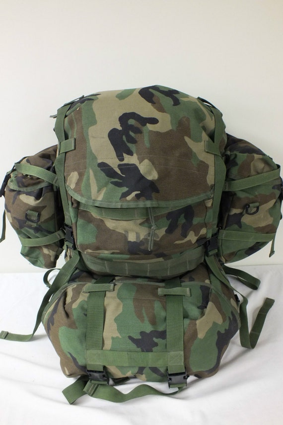 Molle Ii Rifleman Rucksake Backpack Woodland Complete Set Up