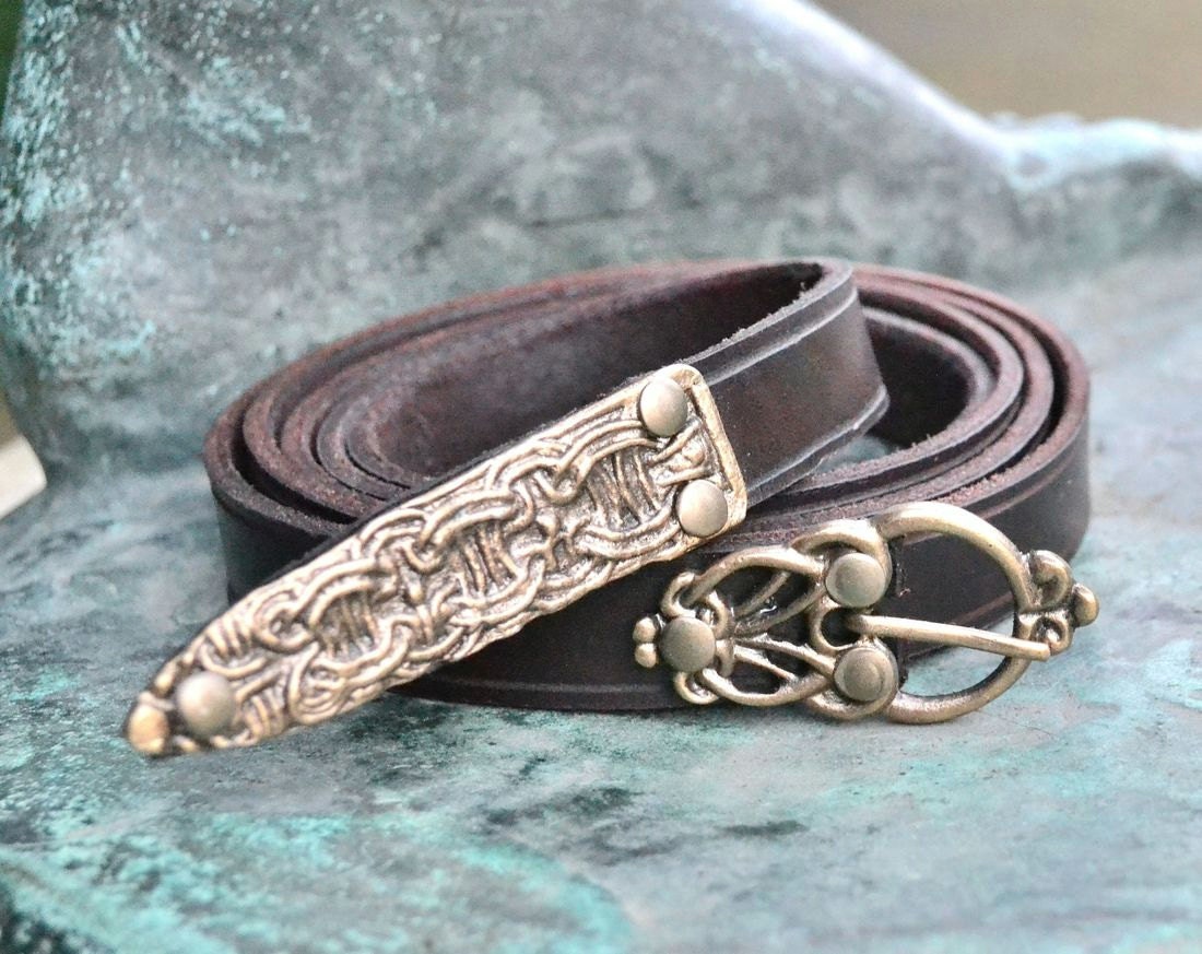 Leather VIKING belt BELTS for Re-enactors Living History