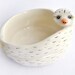 Ceramic Baby Sloth Bowl in White Clay and Decorated with