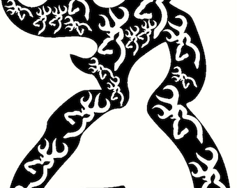 Browning Buckmark Wall Decal, Sticker