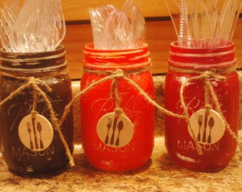 Popular items for plasticware holder on Etsy