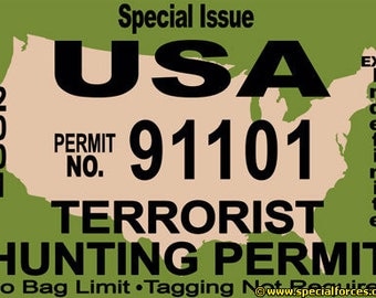 Popular items for hunting permit on Etsy