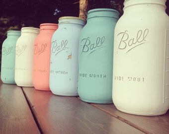 Painted Ball Jars