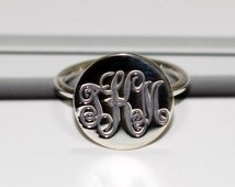 Unique nameplate ring related items | Etsy