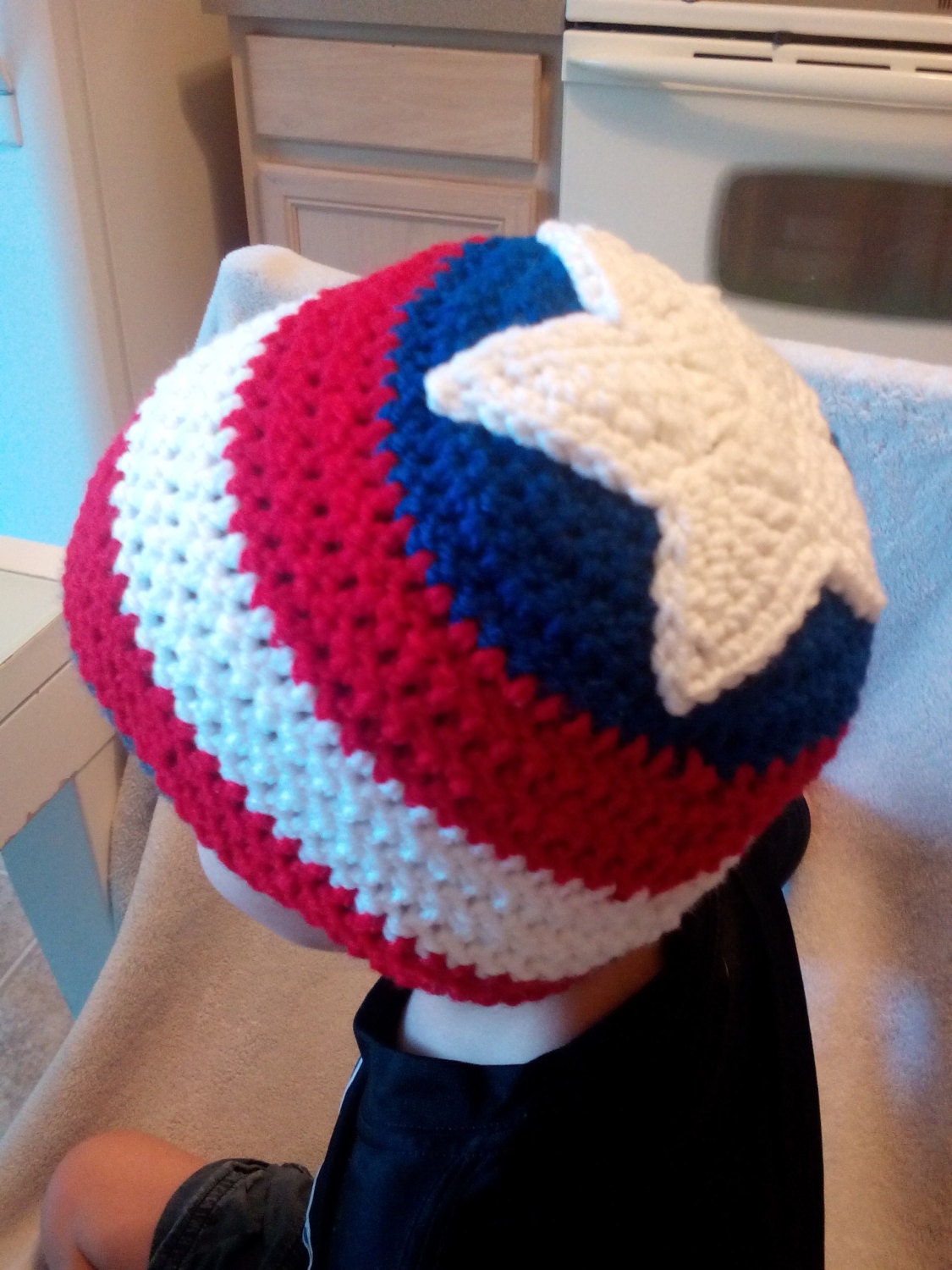 Captain America Crochet Hat
