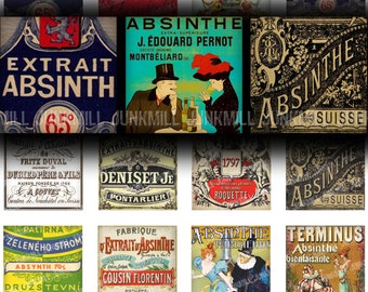 Absinthe label | Etsy