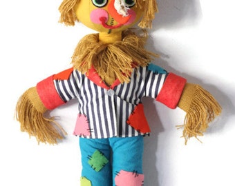 Scarecrow plush doll | Etsy