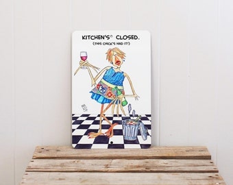 Kitchen closed sign | Etsy