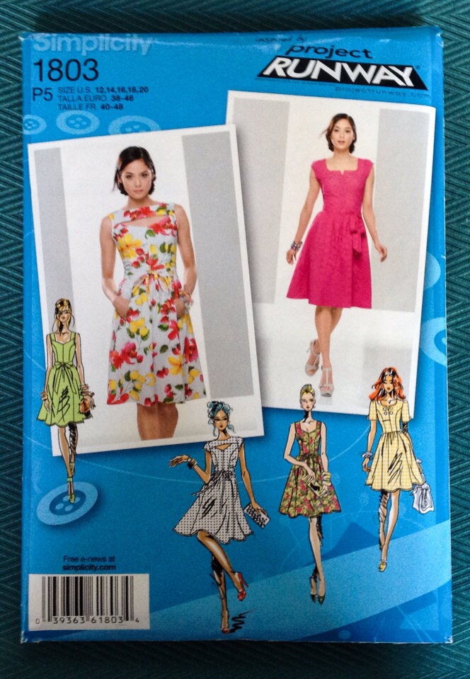 Project Runway Pattern Dress Pattern Women's Dress