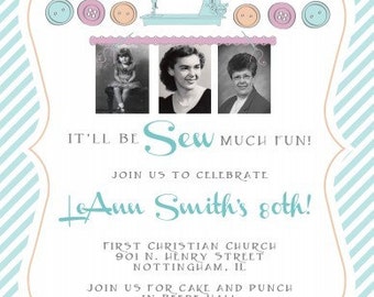 5 square Mutli-color Record Invitation