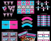 Custom Printable Party Decorations & Invitations by PartyPrintz