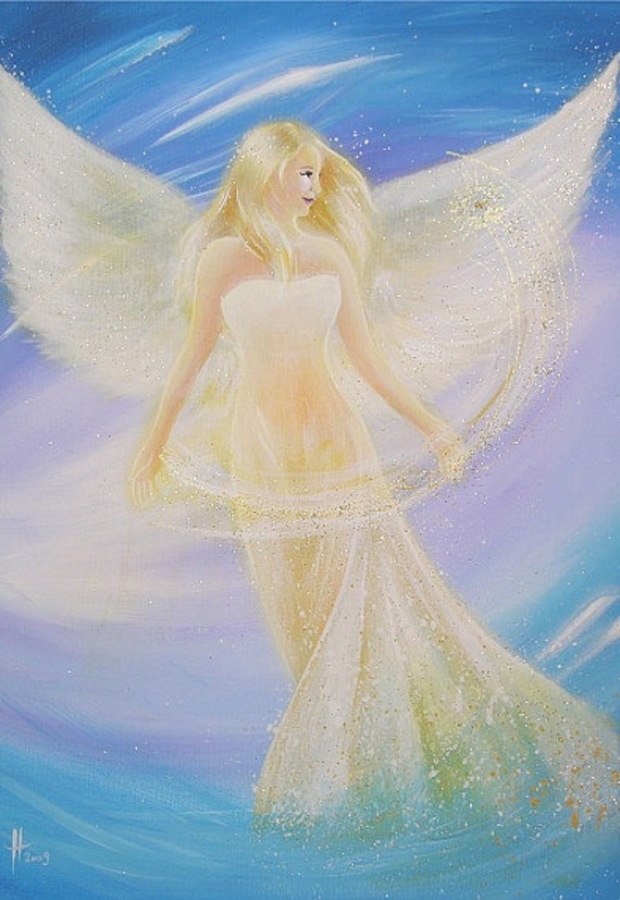 Limited angel art photo ray of hope modern angel