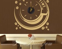 Unique clock wall decals related items | Etsy