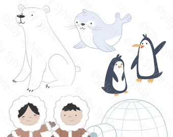 Eskimo clipart | Etsy