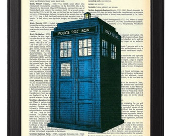 Doctor Who Tardis - vintage dictionary art print / Doctor Who wall ...