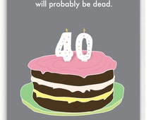 Popular items for funny 40th birthday on Etsy