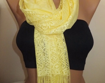 Popular items for yellow scarf on Etsy