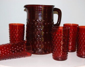 Popular items for hobnail pitcher on Etsy