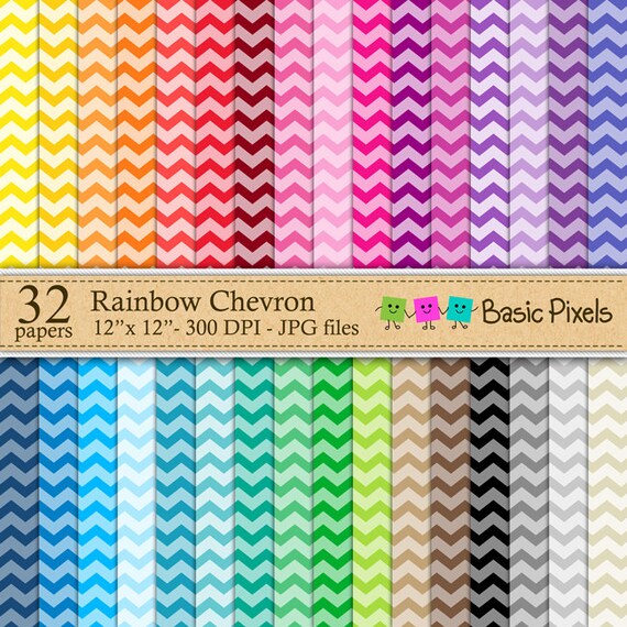 Rainbow Chevron Backgrounds