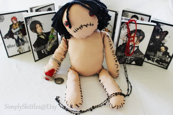 Items similar to Black Butler Inspired Grell Bassy Doll on Etsy