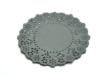 Popular items for gray doily on Etsy