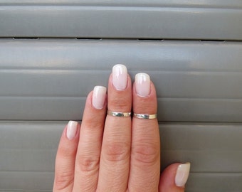 Items similar to Supreme Yummy Silver Knuckle Ring Combo - set of 4 ...