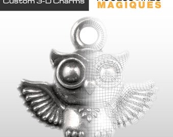 Custom gold pendant | Etsy