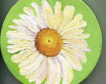 Round canvas art | Etsy