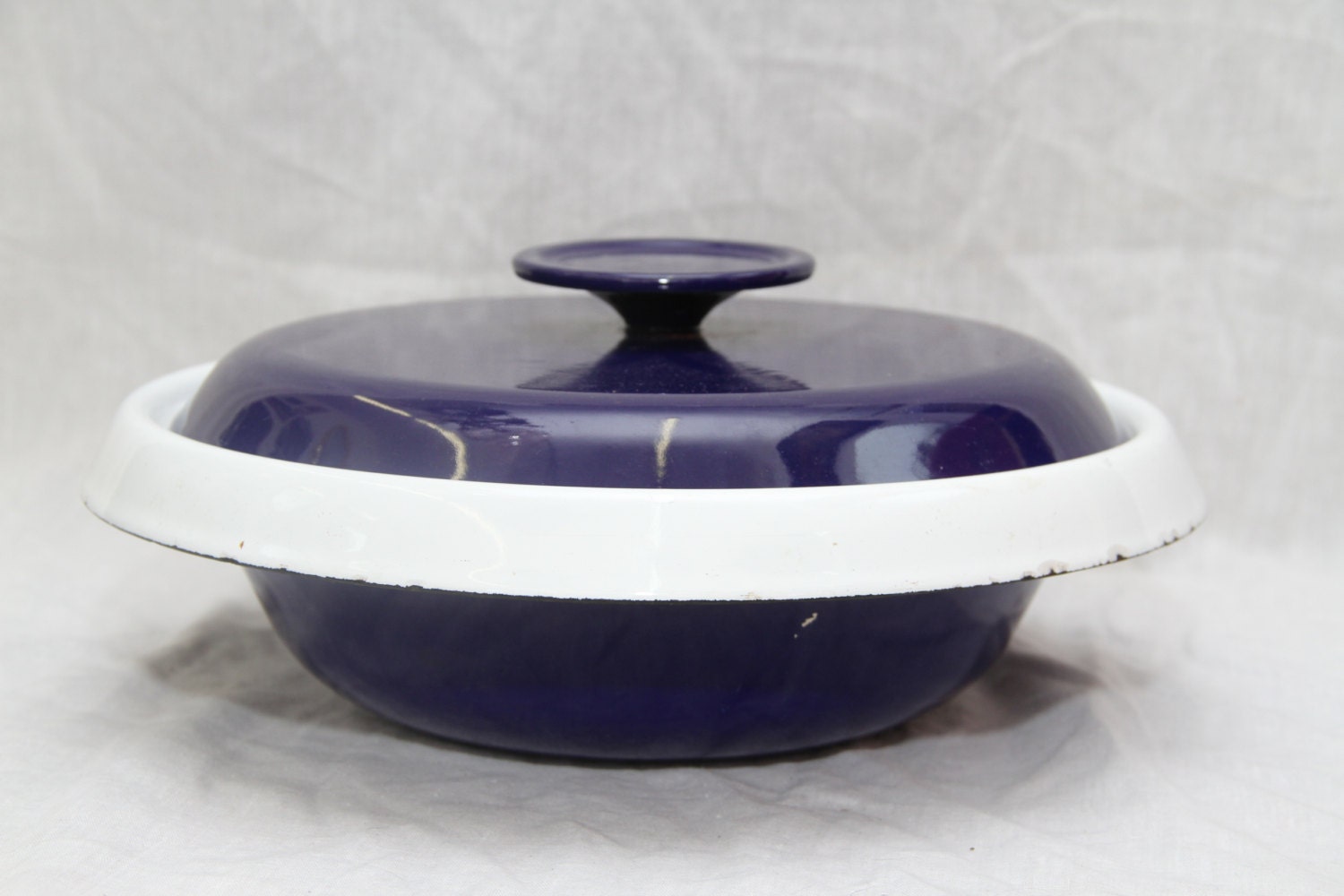 Vintage Blue Enamel Serving Dish – Haute Juice