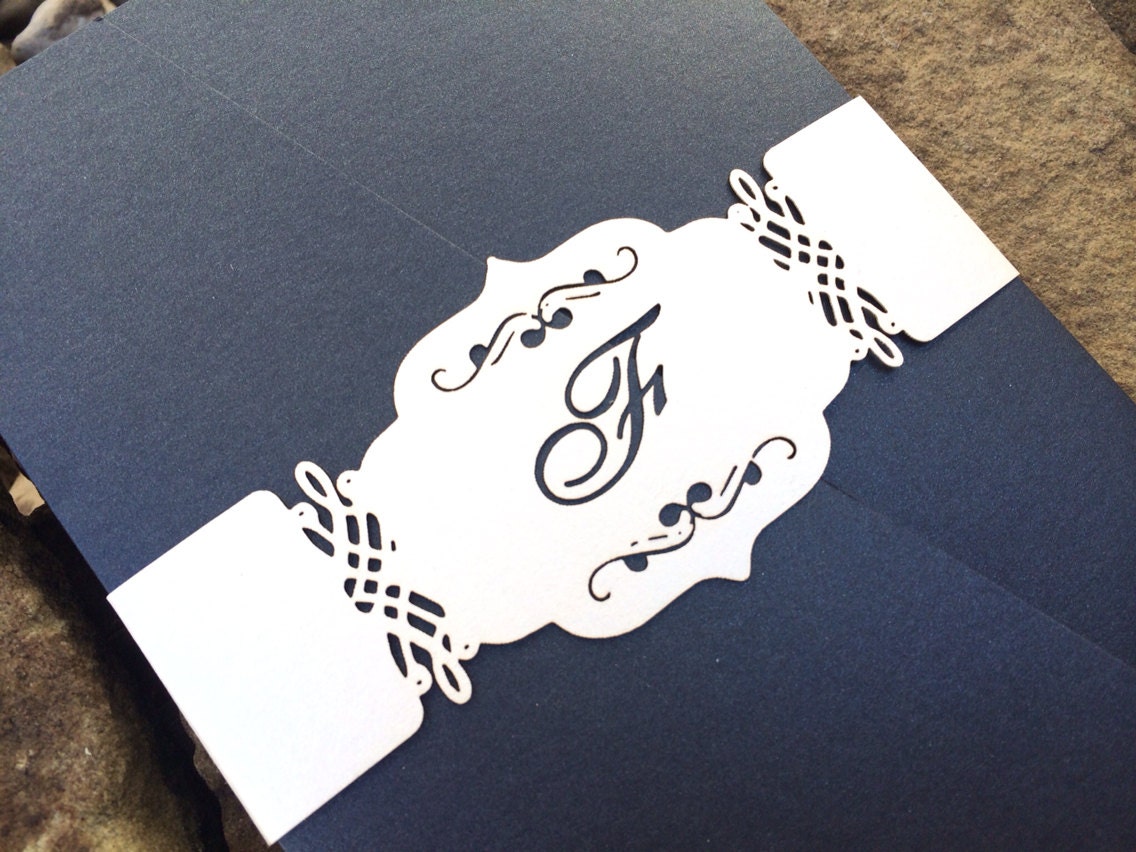 Pocket InvitationInvitation Wrap, Invitation Seal, Pocket Invite, Paper ...