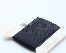 Unique black silk thread related items | Etsy