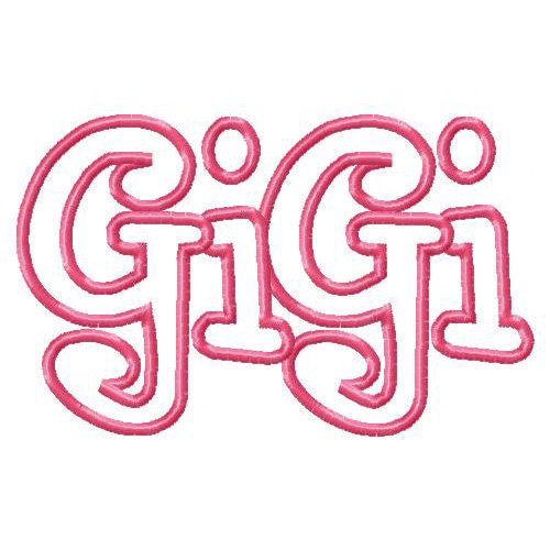 GiGi Embroidery Machine Applique Design 4214 Instant Download