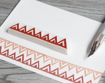 Border rubber stamp | Etsy