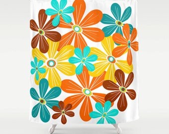 Funky shower curtain | Etsy