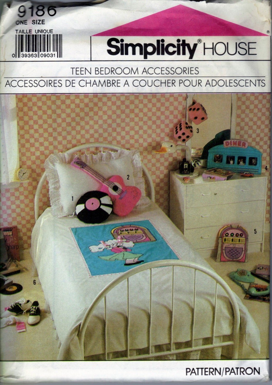 Vintage Simplicity House Pattern 9186 Teen Bedroom Accessories – Haute ...