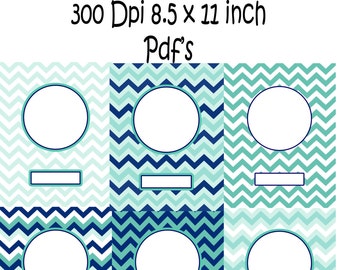 Teacher Planning Collection- Binder Cover Page set with 6 cordinating ...