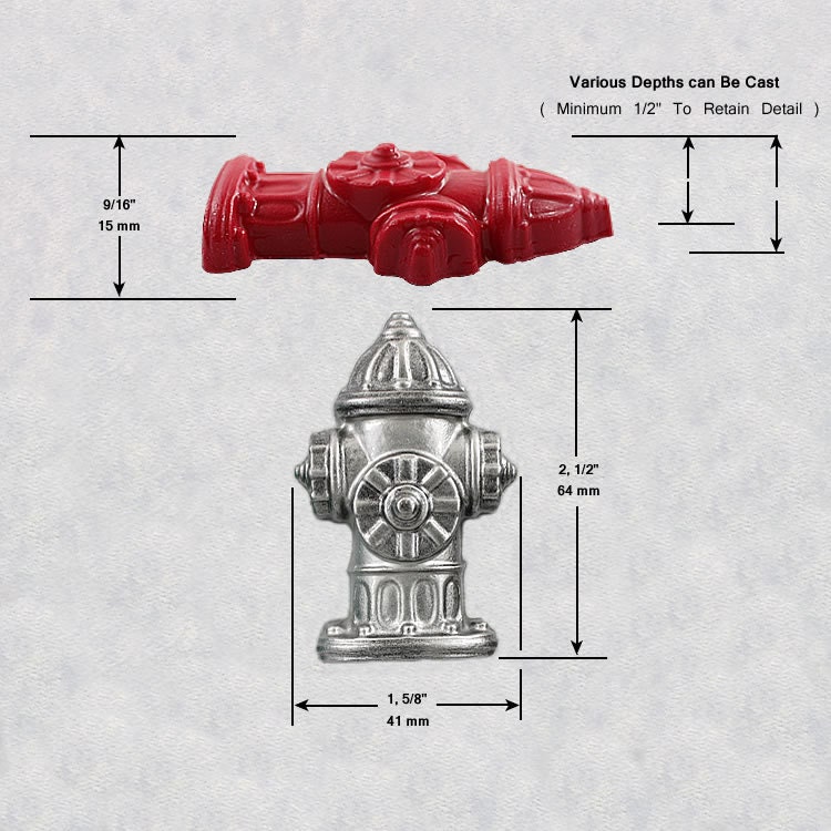 Fire Hydrant Mold Silicone Mould Fondant Resin Polymer by MoldMuse