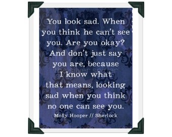 You Look Sad When You Think He Can't See You - Molly Hooper - Sherlock ...