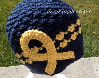 Cancer Awareness Beanie - Breast Cancer Awareness - Childhood Cancer ...