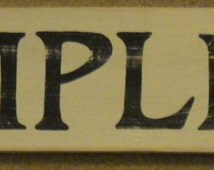 Popular items for simplify signs on Etsy