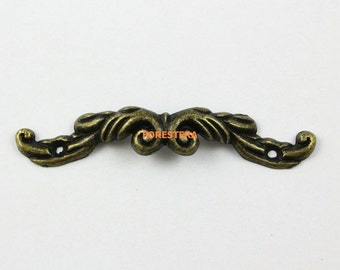 20Pcs Gold Jewelry Box Hook L Hook 55x19mm LH55X19 by ForestEra