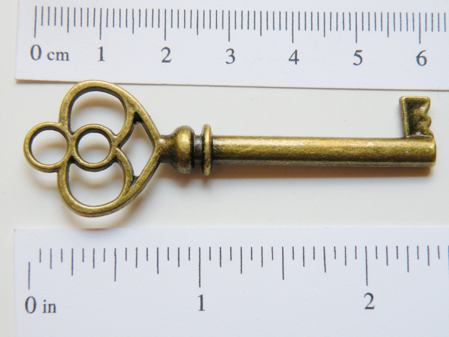 Heart Skeleton key charm collection of 5 large keys Steampunk