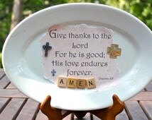 Popular items for scripture plate on Etsy