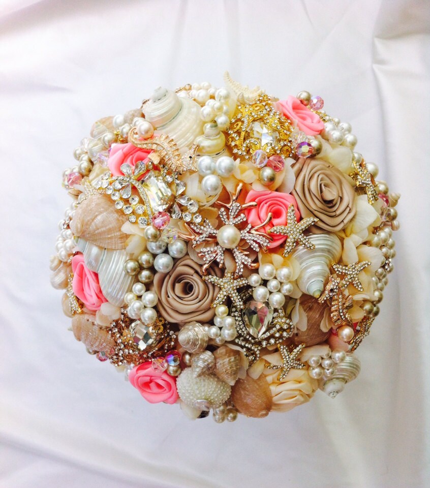 Elegant Sea Shell Bouquet by BoHoBridal on Etsy
