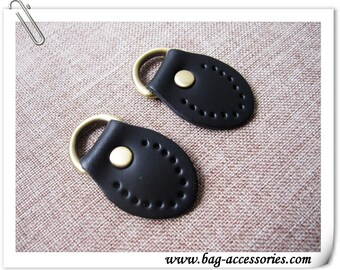 Popular items for d ring leather tabs on Etsy