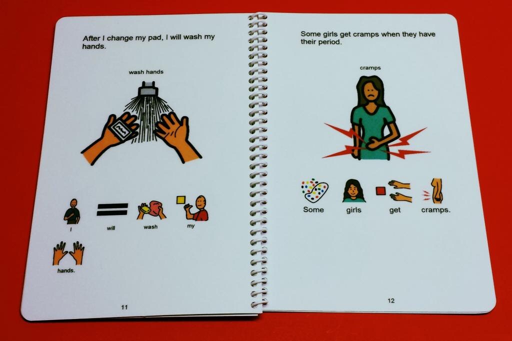 I Have My Period Autism Social Skills Story PECS Puberty